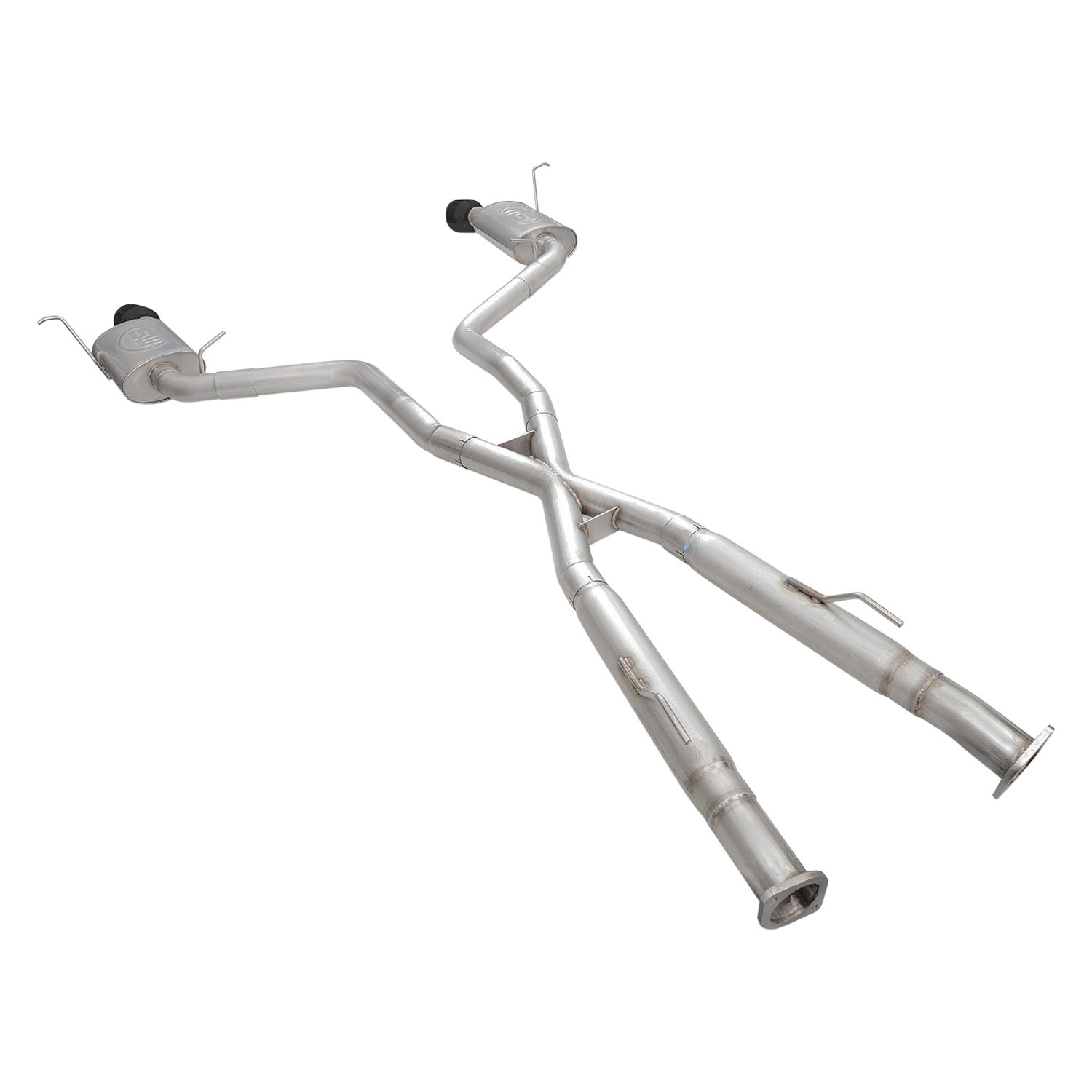 Stainless Works® DUR18CBL-B - Legend Series™ 304 SS Cat-Back Exhaust ...