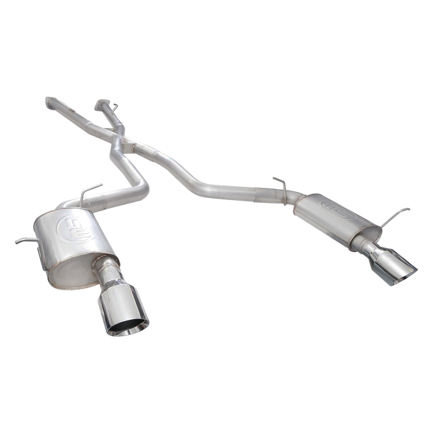 Stainless Works® DUR18CBR - Redline Series™ 304 SS Cat-Back Exhaust ...