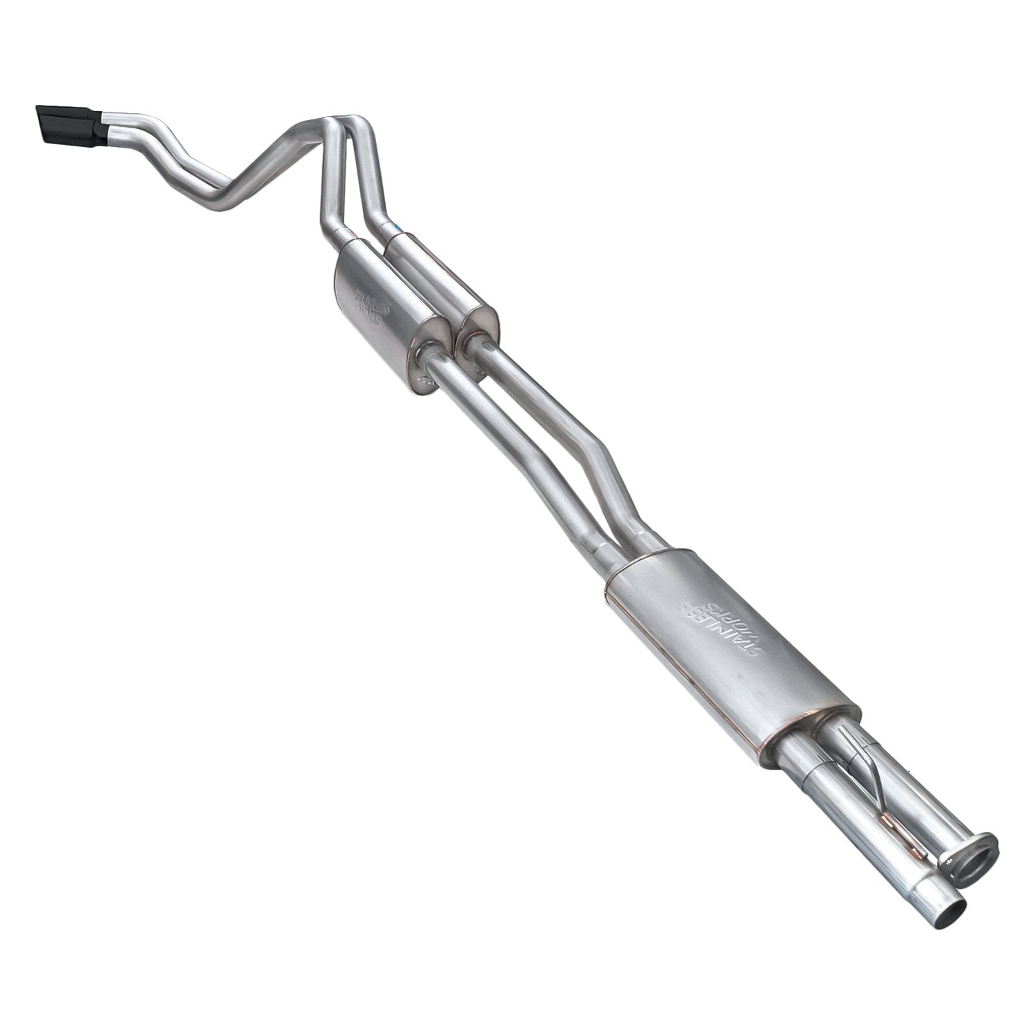 Stainless Works® FT220CBL-B - Legend Series™ 304 SS Cat-Back Exhaust ...