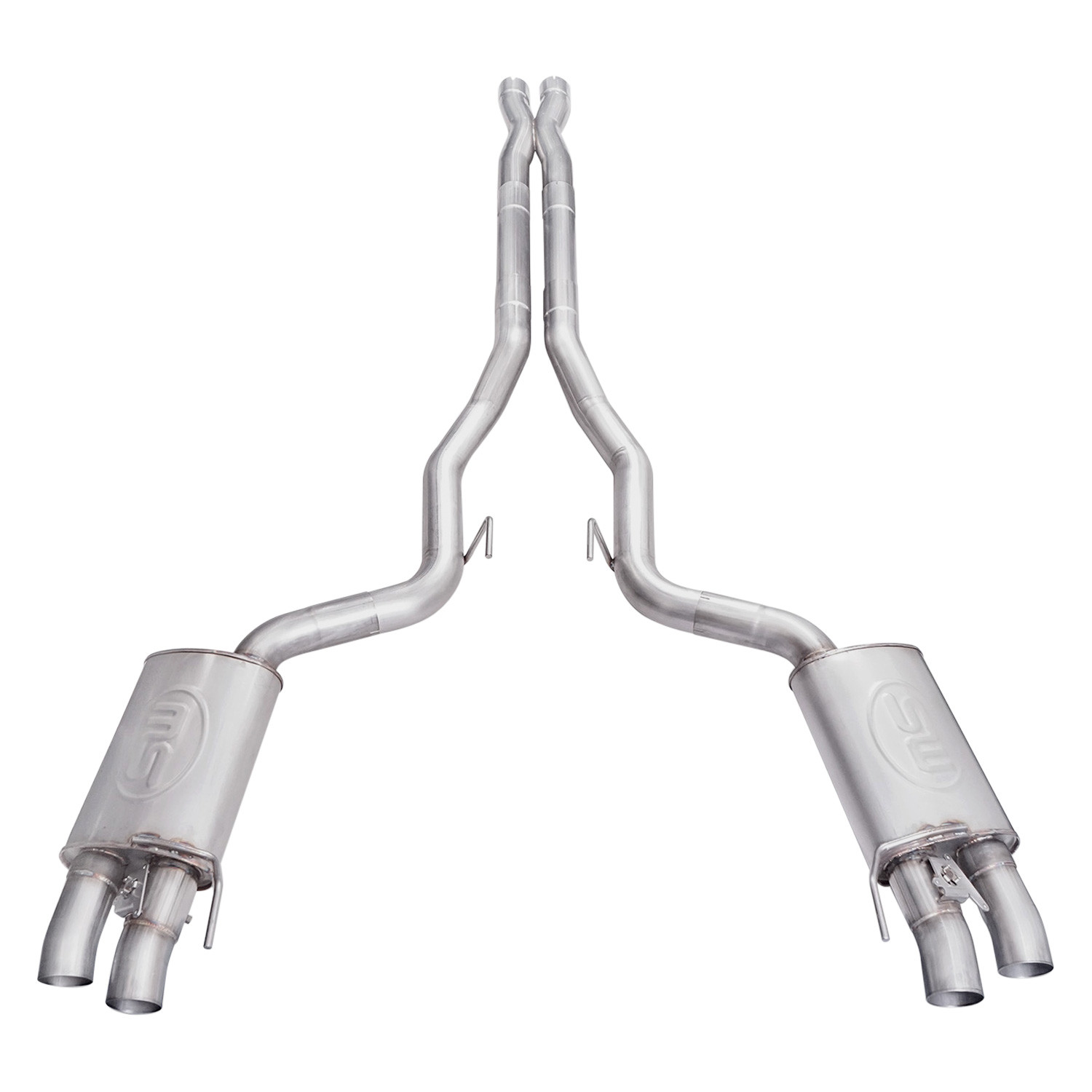 Stainless Works® GT350CBXPCL - Legend Series™ 304 SS Cat-Back Exhaust ...