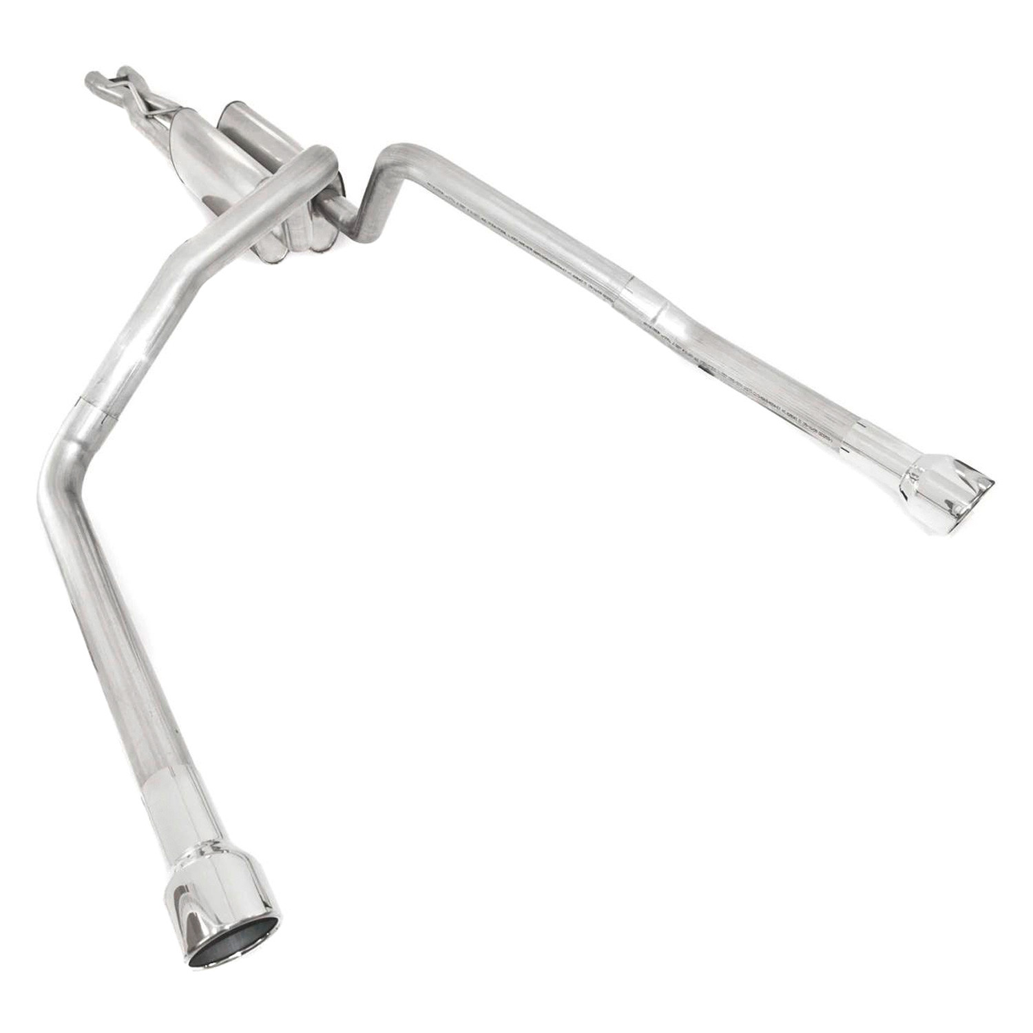 Stainless Works® TBCB-LMF - 304 SS Turbo S-Tube Single Cat-Back Exhaust ...