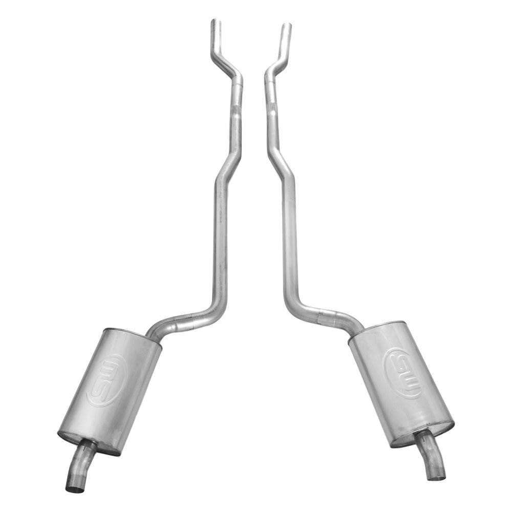 Stainless Works® V6872SW - 304 SS Turbo Chambered Header-Back Exhaust ...