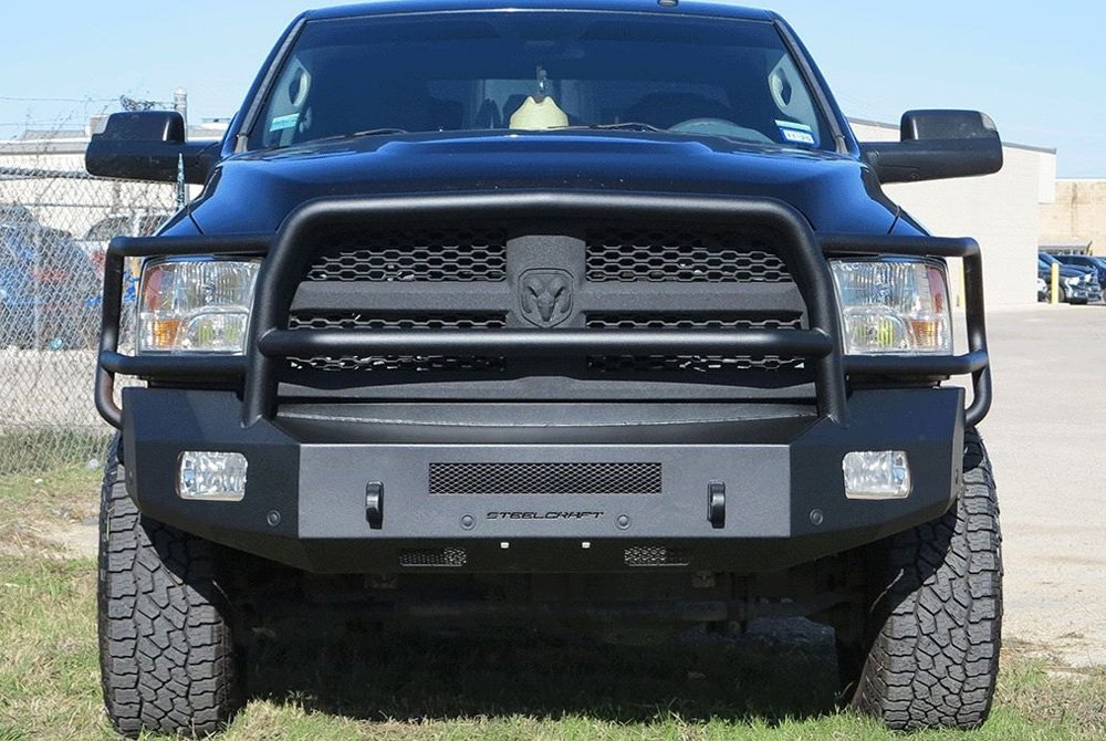 Steelcraft® 72-12260 - Fortis Maxx Full Width Black Front HD Bumper ...