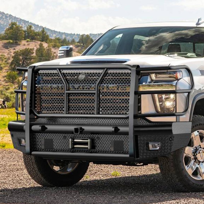 SteelCraft® - SteelCraft® - Full Width Front Winch HD Bumper with Brush ...