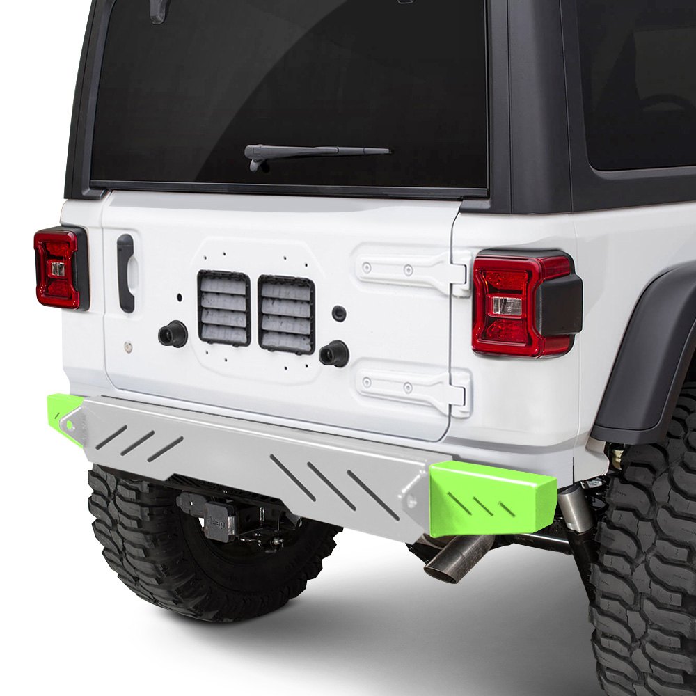 Steinjager® J0048595 - Cap Style Neon Green Rear Bumper End Caps
