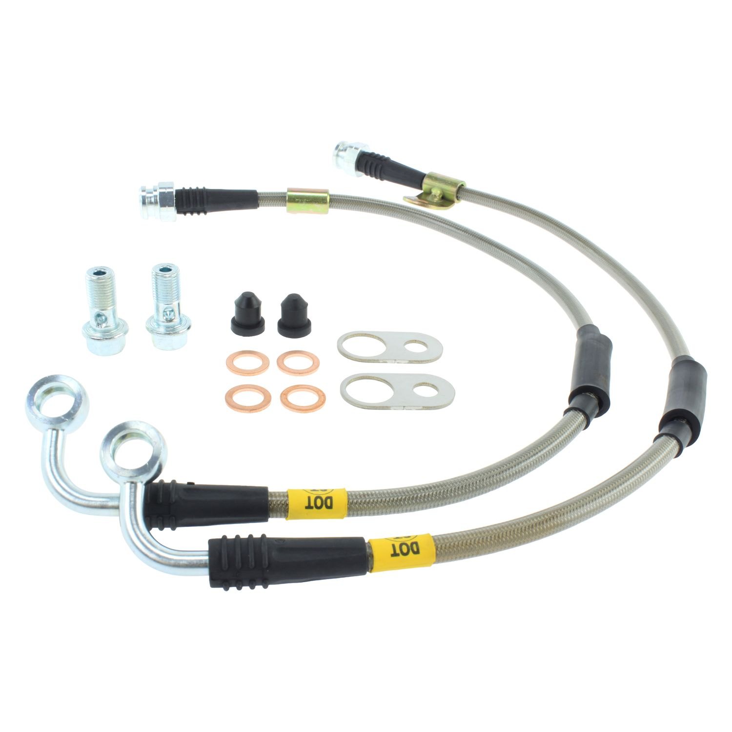 StopTech® 950.45011 - Stainless Steel Front Brake Line Kit