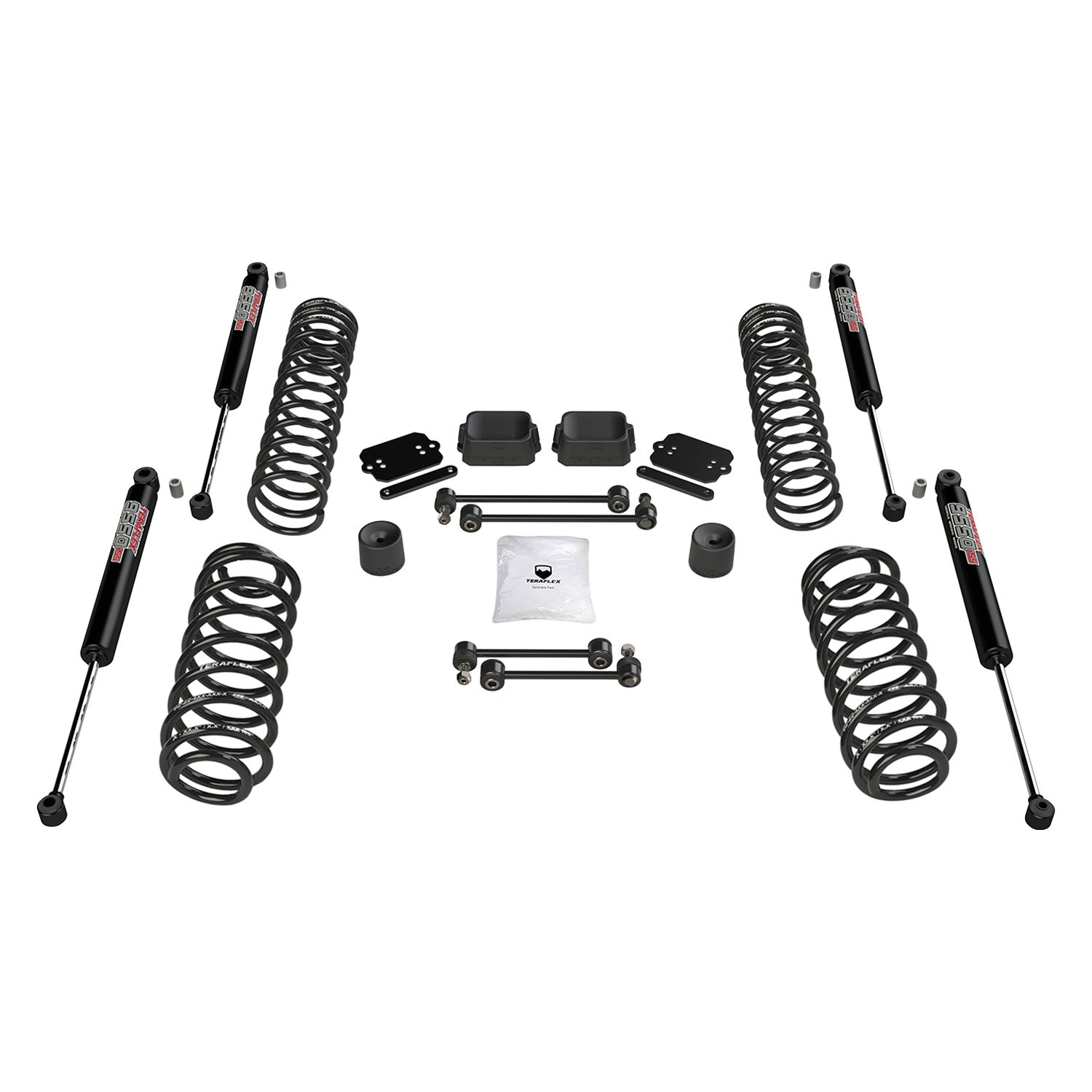 TeraFlex® 1354250 - 2.5" Front and Rear Coil Spring Lift Kit
