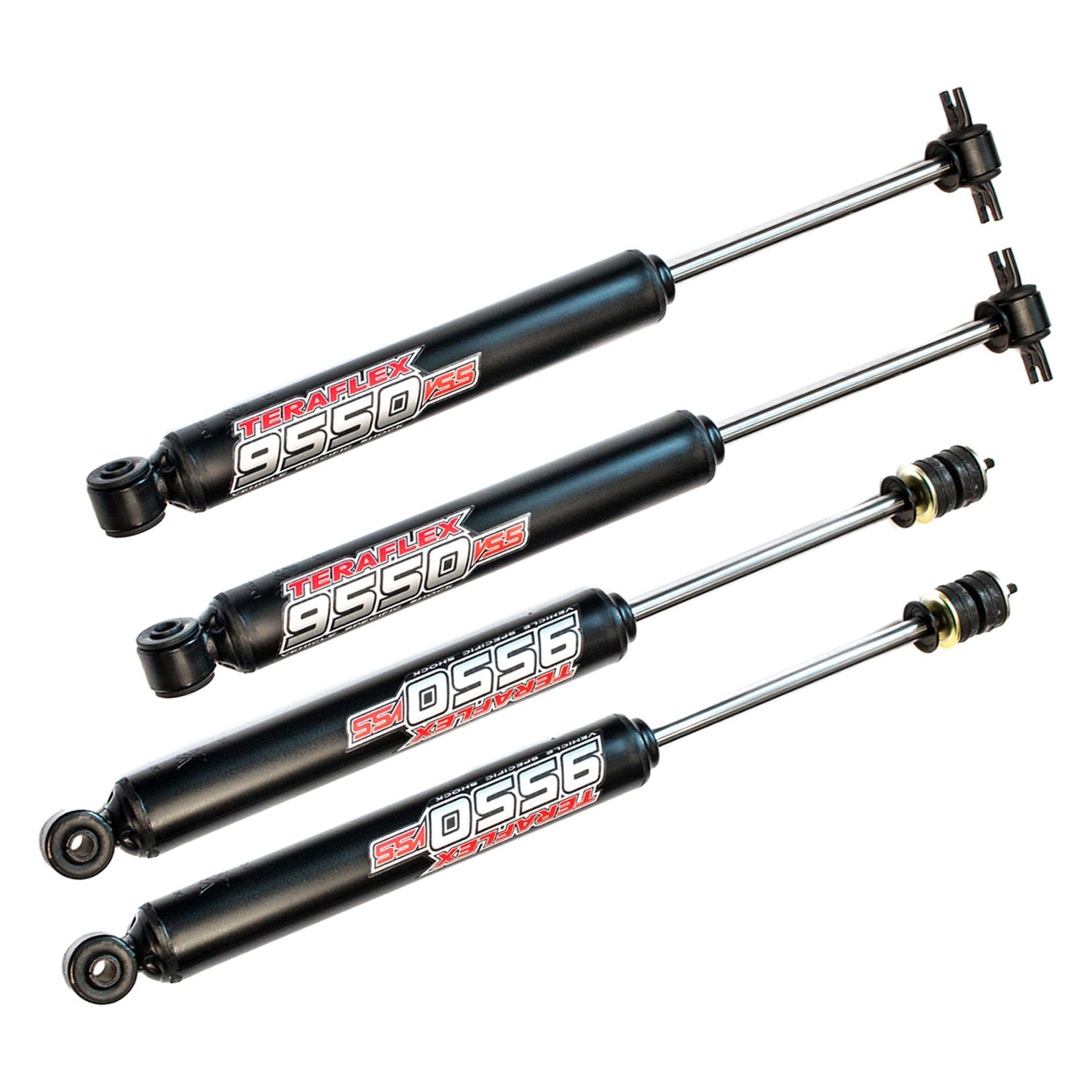 TeraFlex® 1545100 - 9550 VSS™ Front and Rear Twin-Tube Shock Absorbers Set