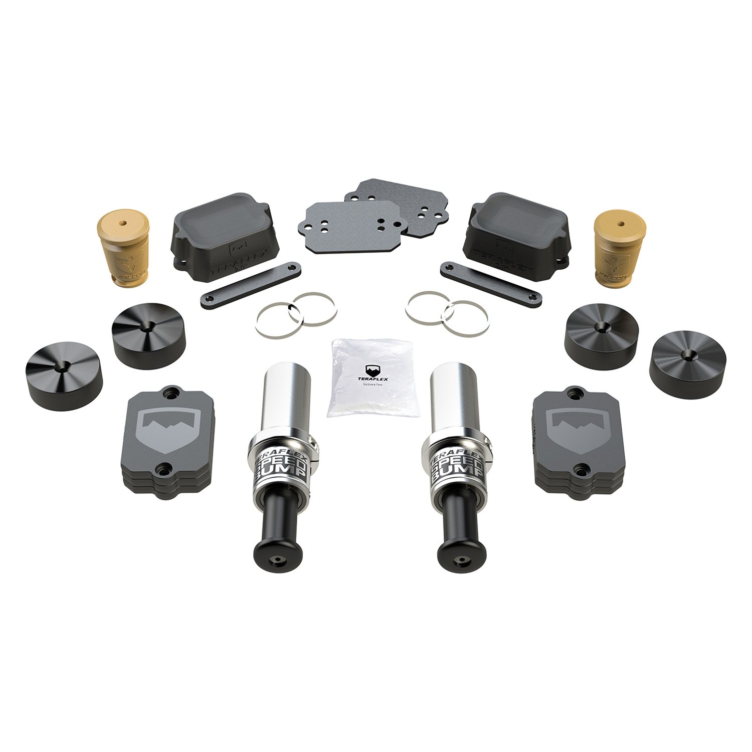 TeraFlex® 1958352 - SpeedBump™ Front and Rear Progressive Bump Stop Kit
