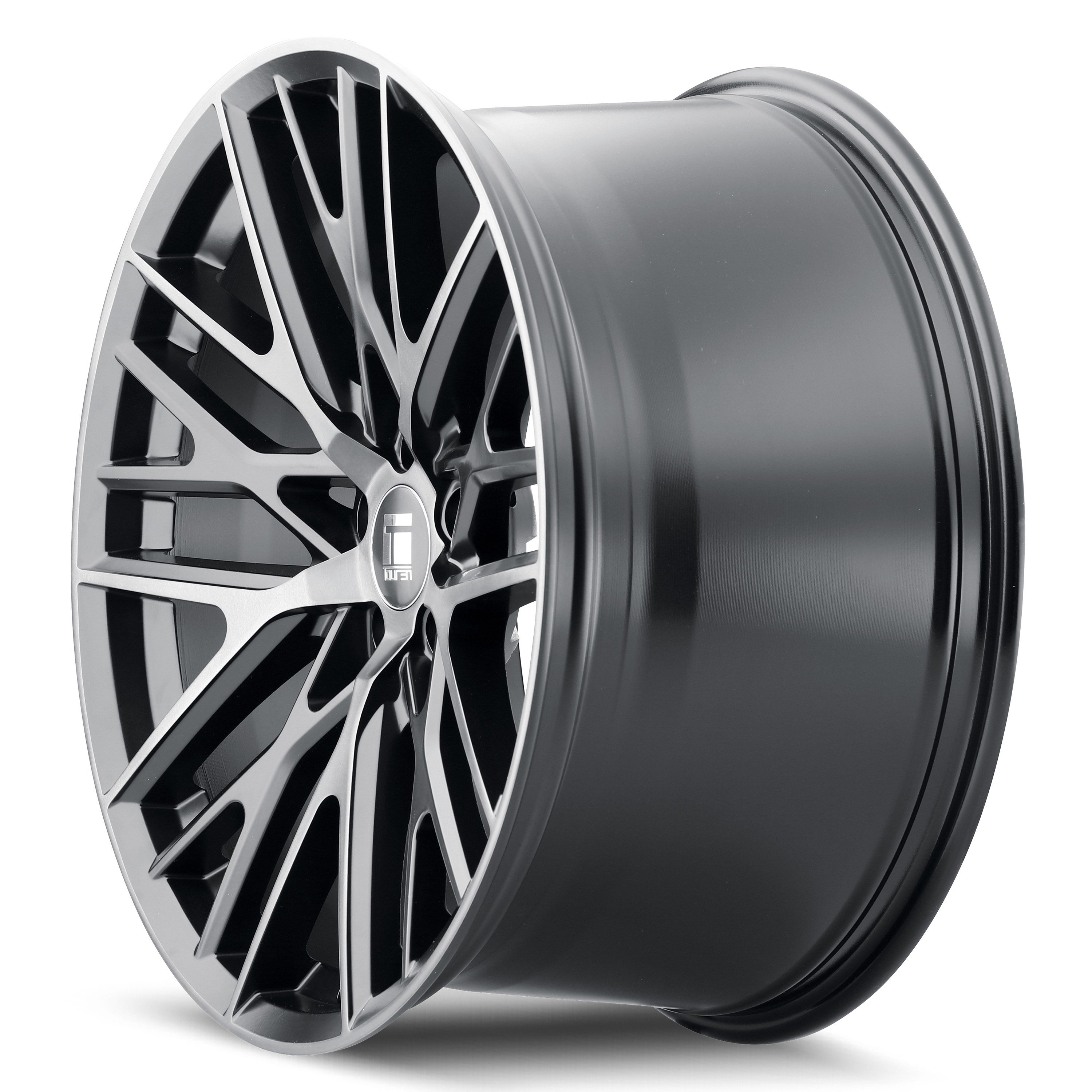 TOUREN® TR91 3291 Wheels - Matte Black with Brushed Dark Tinted Face Rims