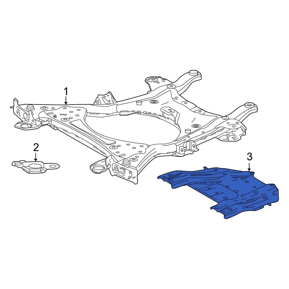 Toyota OE 5140342020 - Front Suspension Crossmember Reinforcement