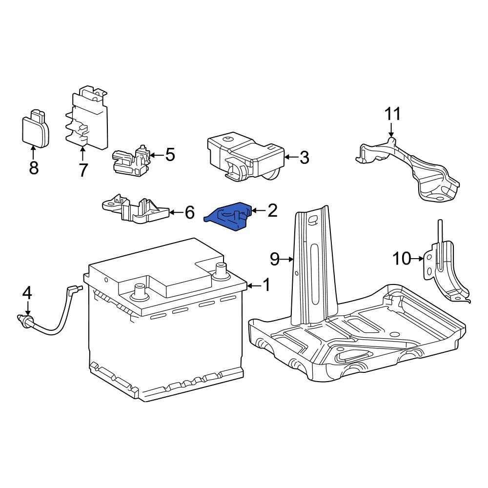 Toyota OE 28850K0010 - Battery Current Sensor