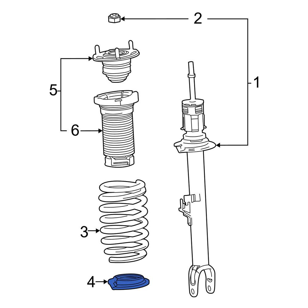 Toyota OE 4815830020 - Front Lower Coil Spring Insulator