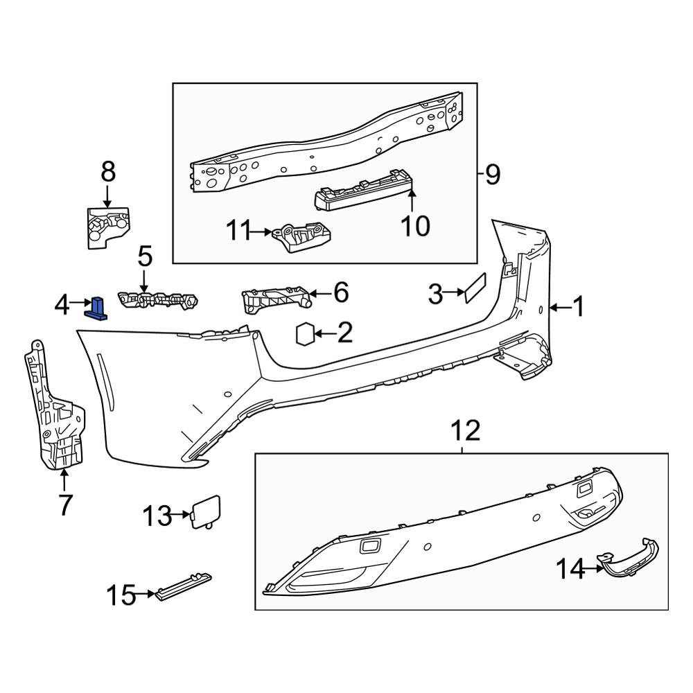 Toyota OE 5219753040 - Right Bumper Cover Bracket