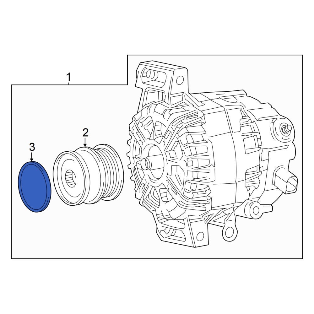 Toyota OE 274160W050 - Alternator Pulley Cap