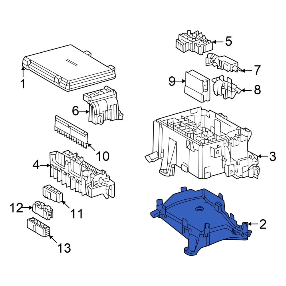 Toyota OE 8266360360 - Right Lower Fuse Box Cover