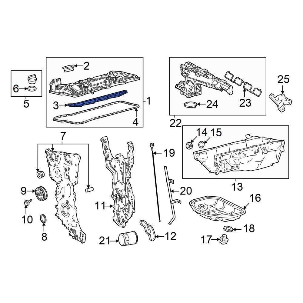 Toyota OE 1121331080 - Engine Valve Cover Gasket