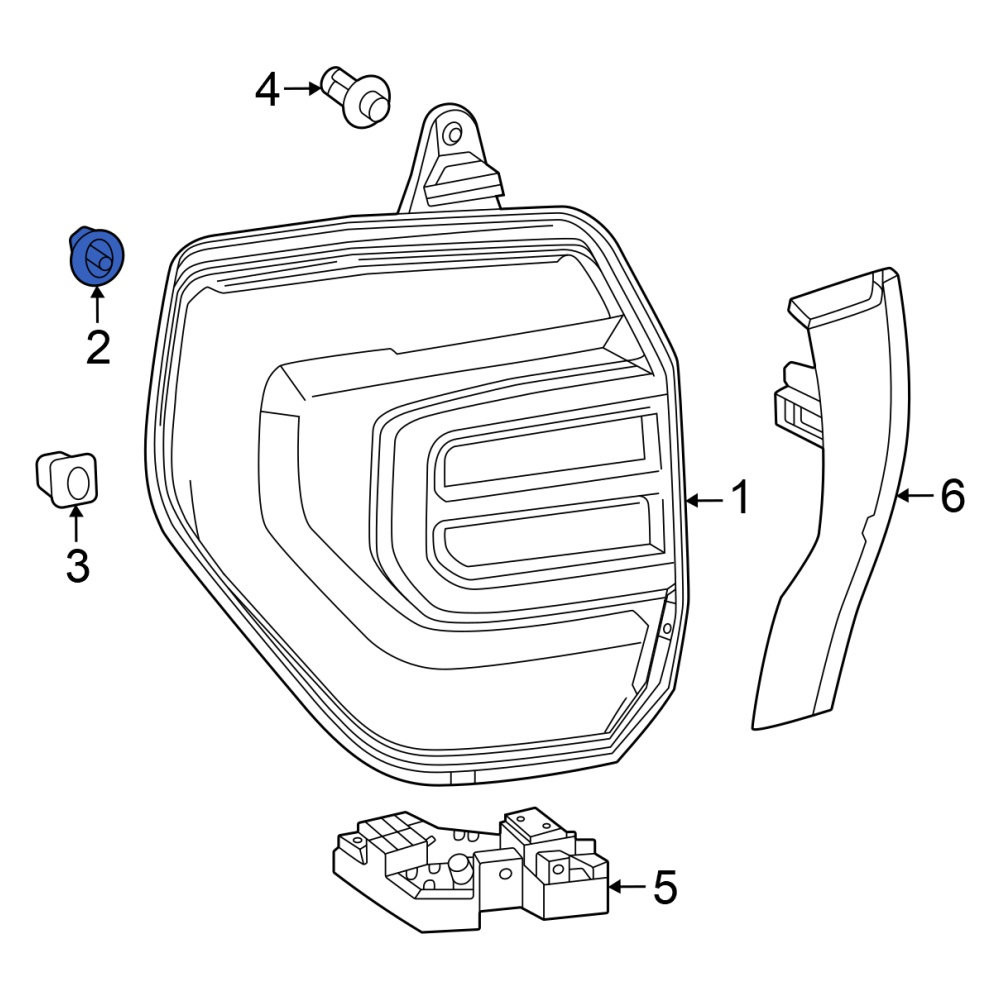 Toyota OE 768170E010 - Tail Light Clip