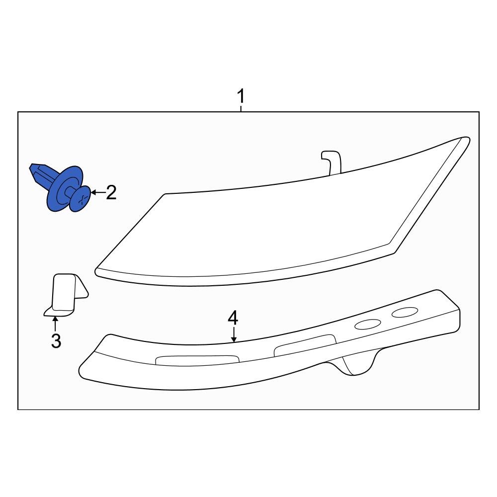Toyota OE 6221742050 - Body A-Pillar Trim Panel Clip