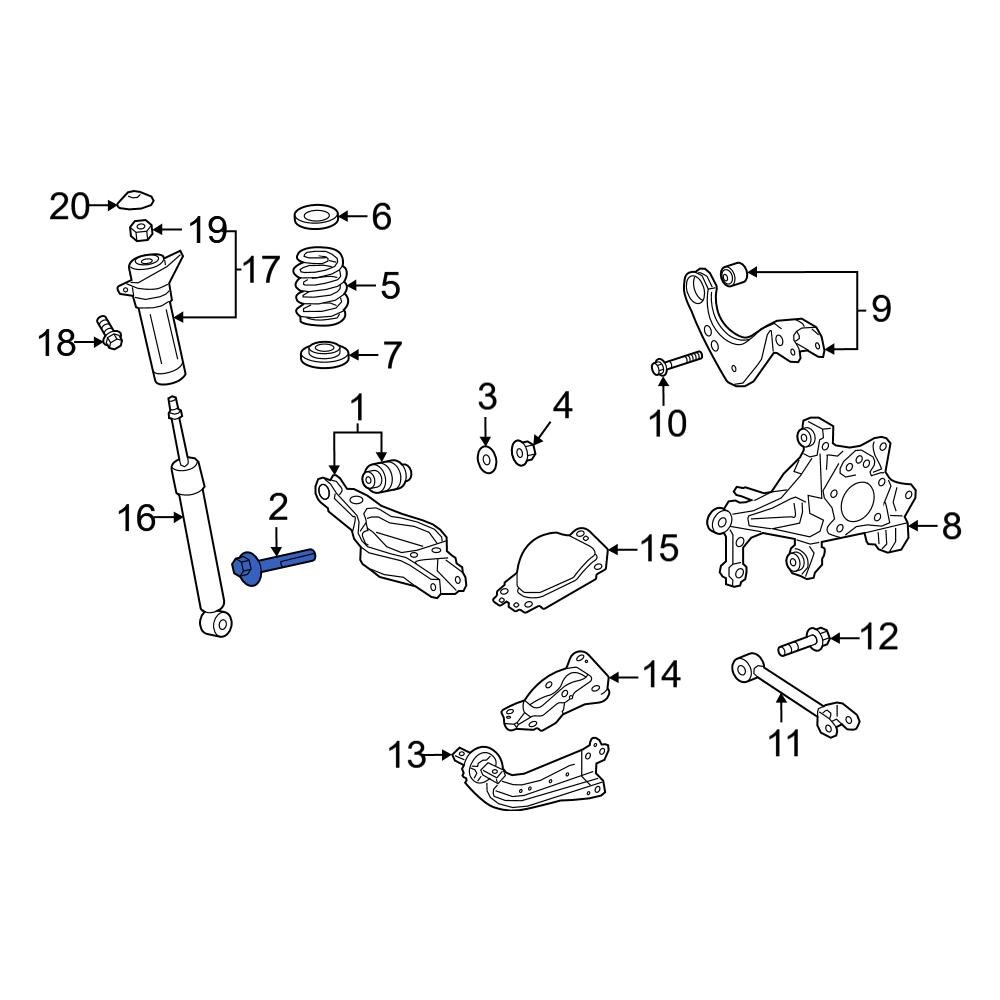 Toyota OE 4840906010 - Alignment Camber Adjusting Eccentric Bolt