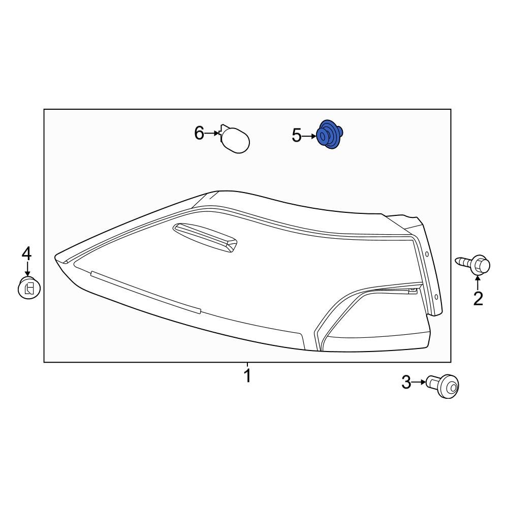 Toyota OE 8149660010 - Inner Tail Light Clip
