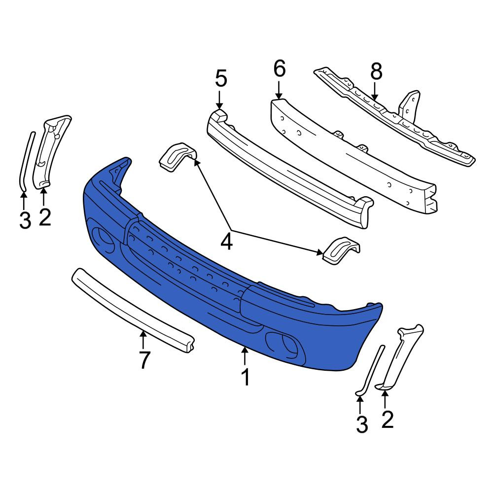 Toyota OE 521190C906 - Front Bumper Cover