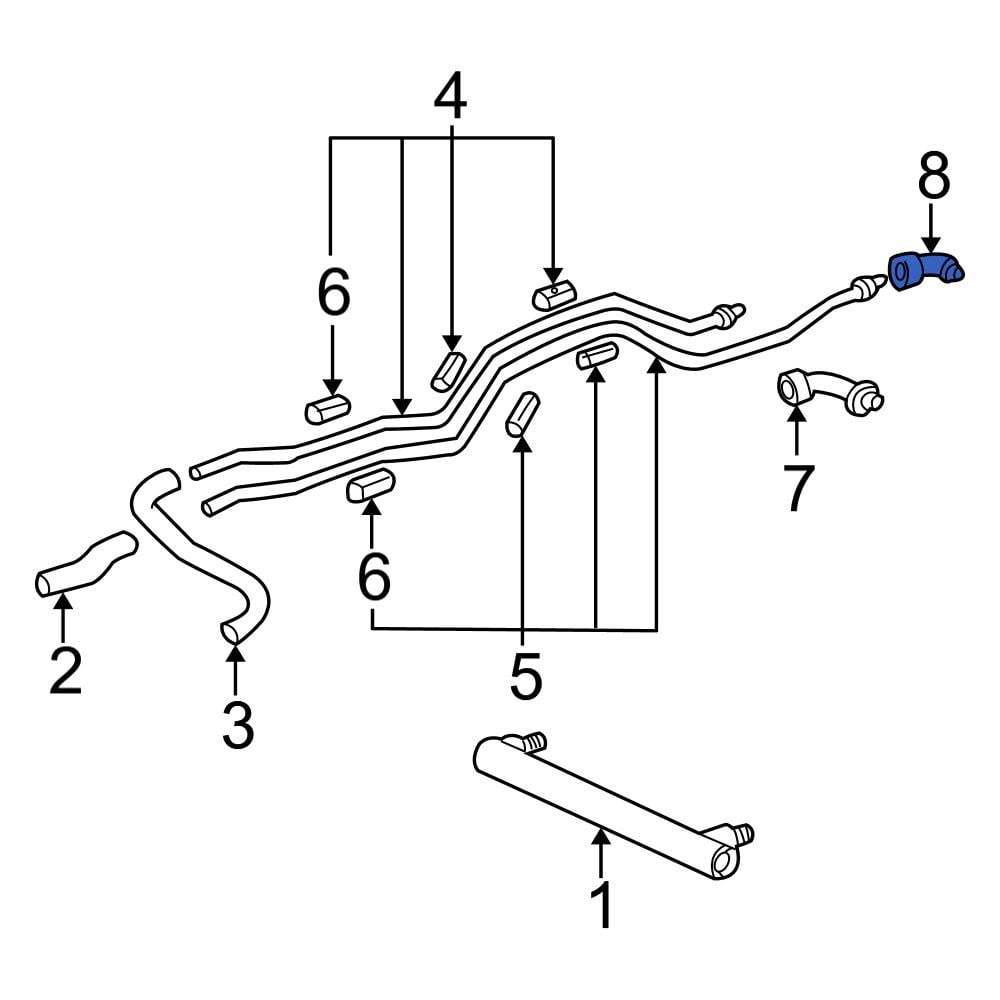 Toyota OE 9040716009 - Automatic Transmission Oil Cooler End Fitting