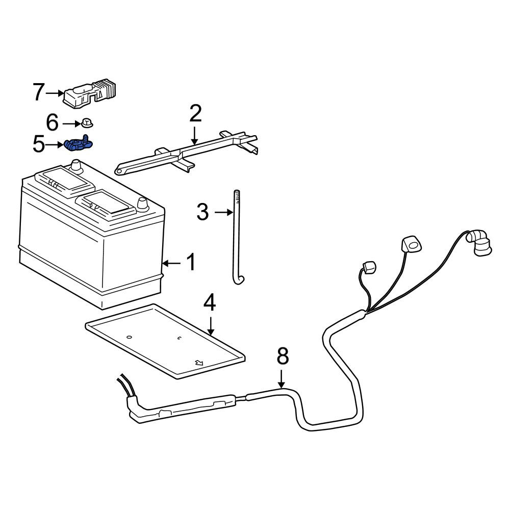 Toyota OE 9098205035 - Battery Cable Terminal End