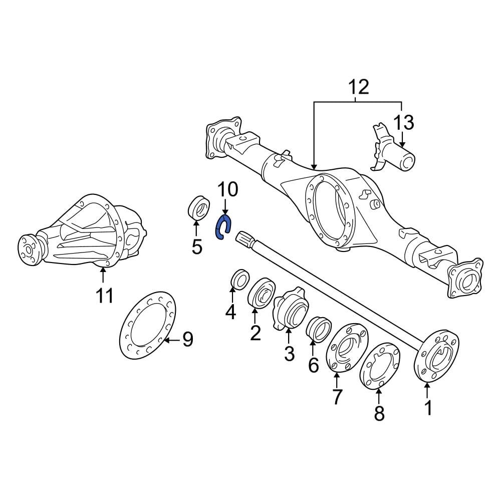 Toyota OE 9052036045 - Drive Axle Shaft Snap Ring