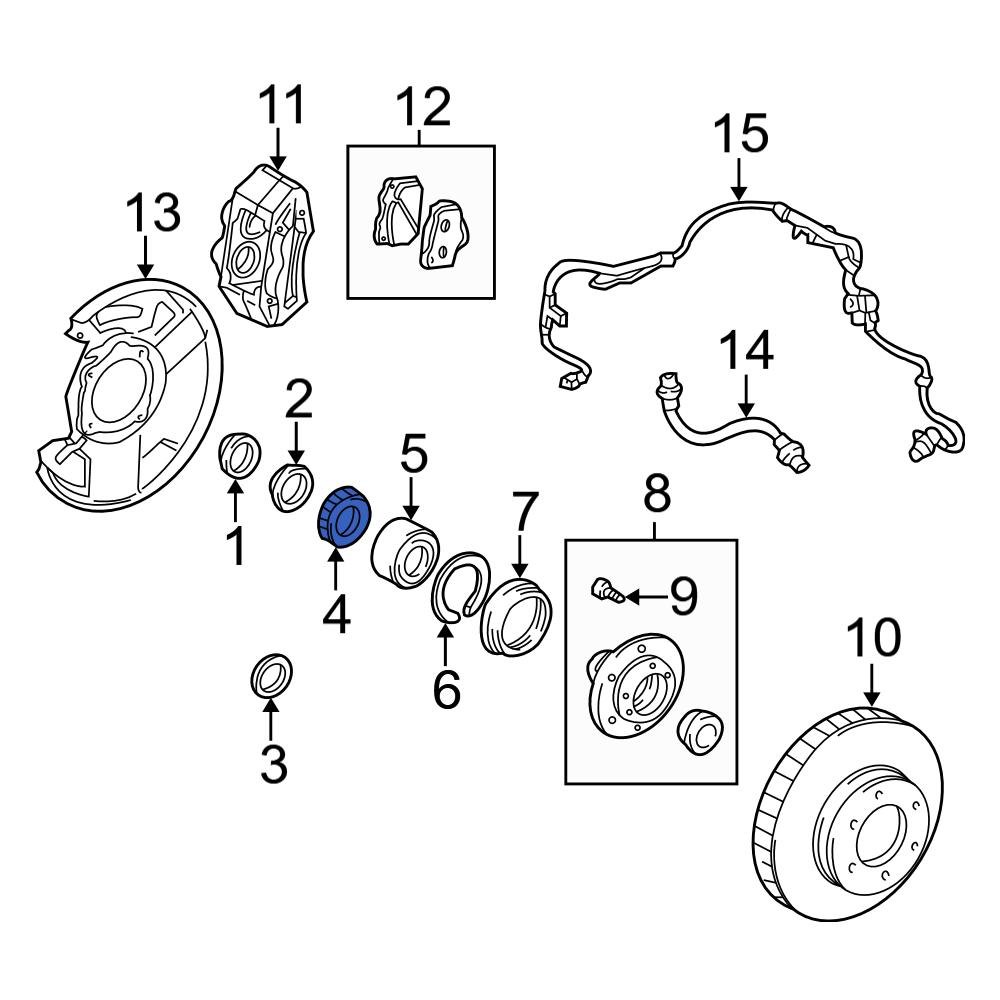 Toyota OE 4351535010 - Front Right ABS Wheel Speed Sensor Tone Ring