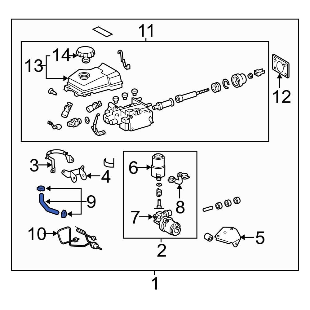 Toyota OE 9008094073 - Front Brake Hydraulic Hose