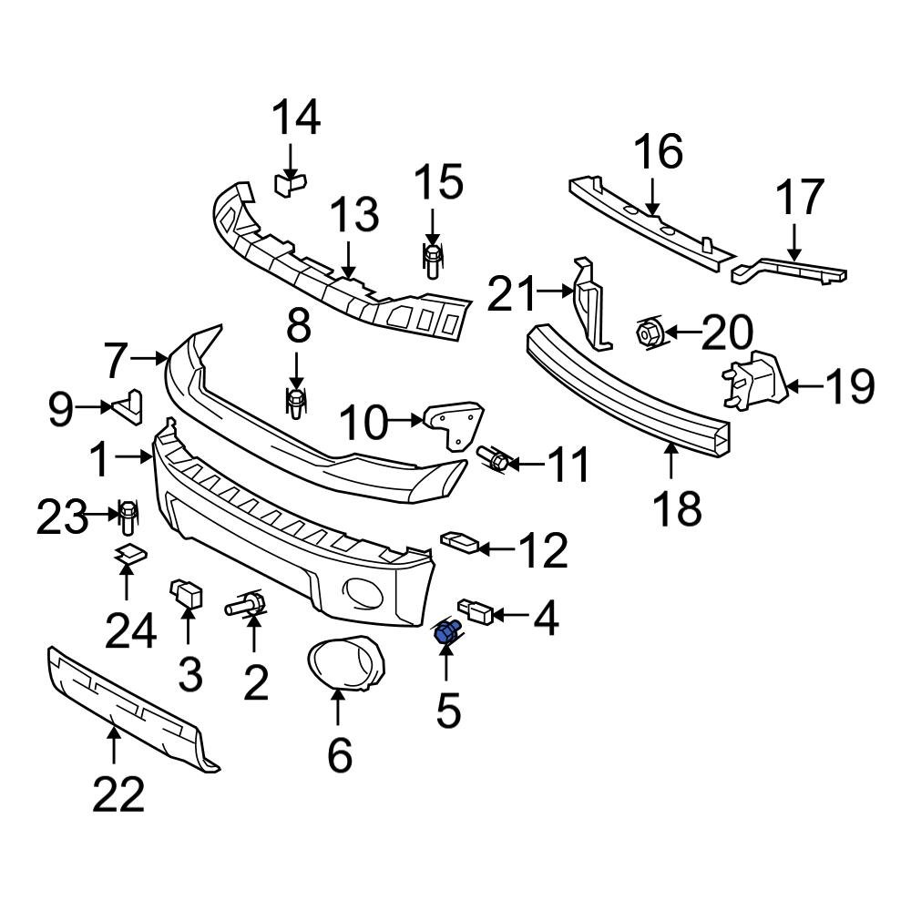 Toyota OE 8934834020 - Front Parking Aid Sensor Housing
