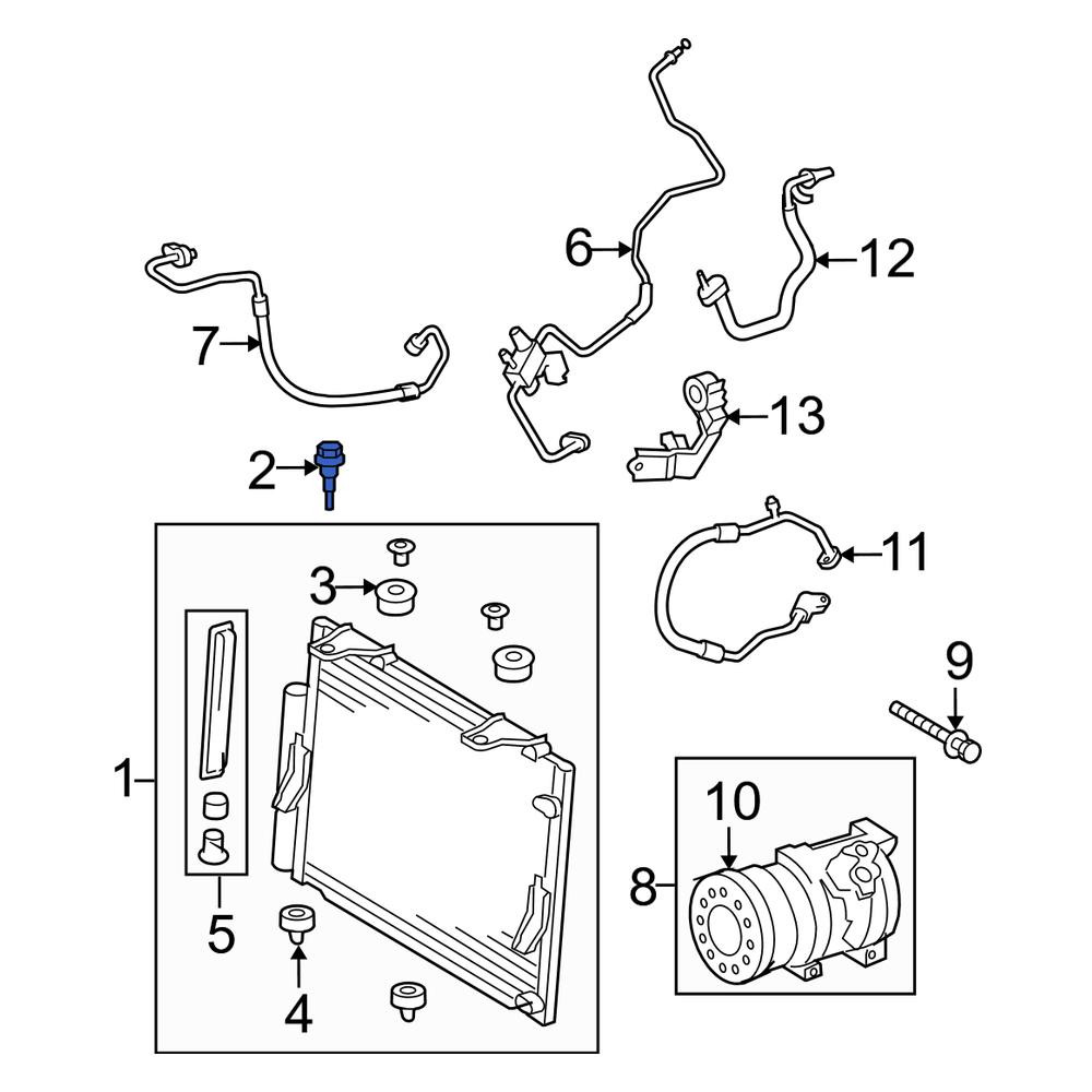 Toyota OE 888990C010 - A/C Condenser Mount Bolt