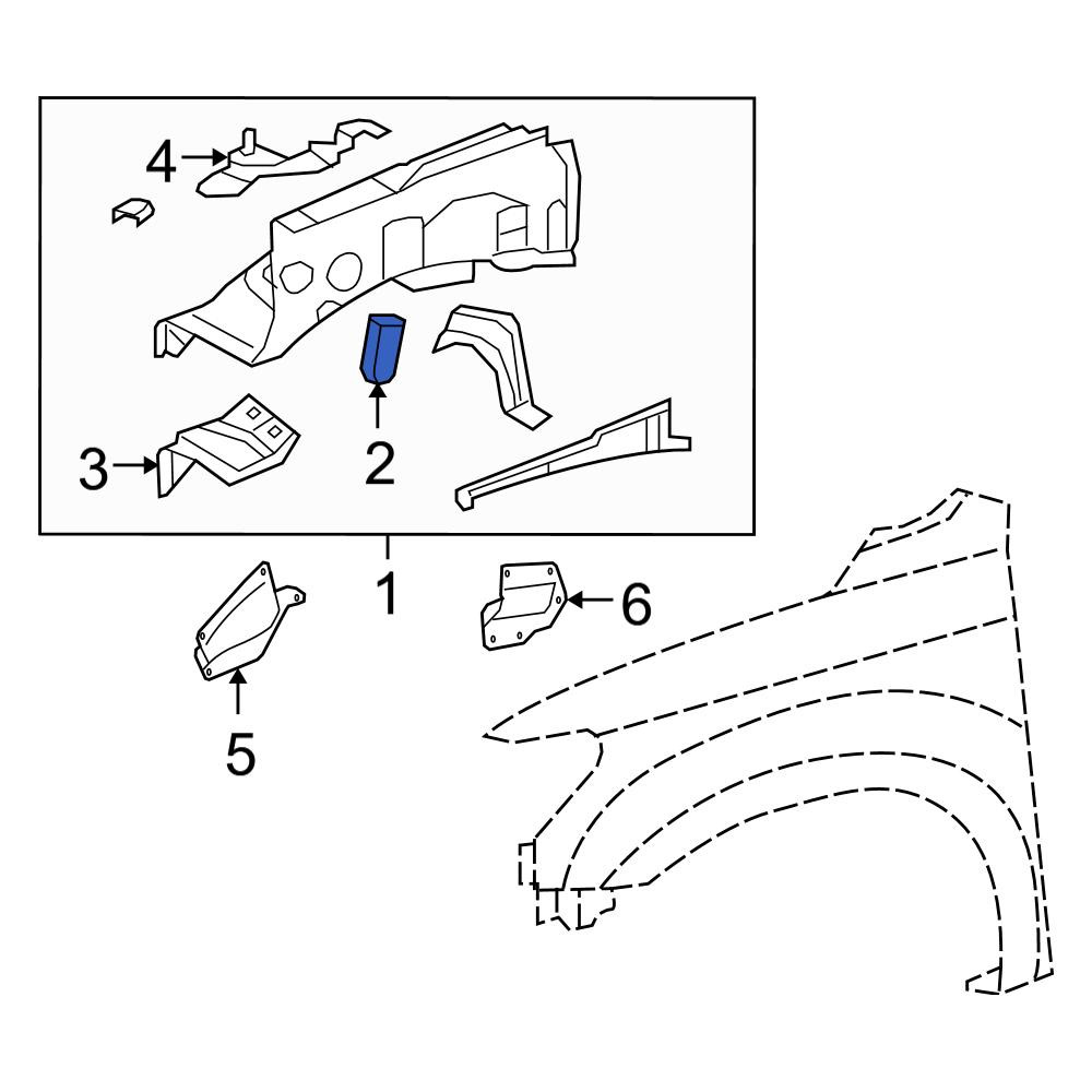 Toyota OE 537280C010 - Fender Apron Bracket