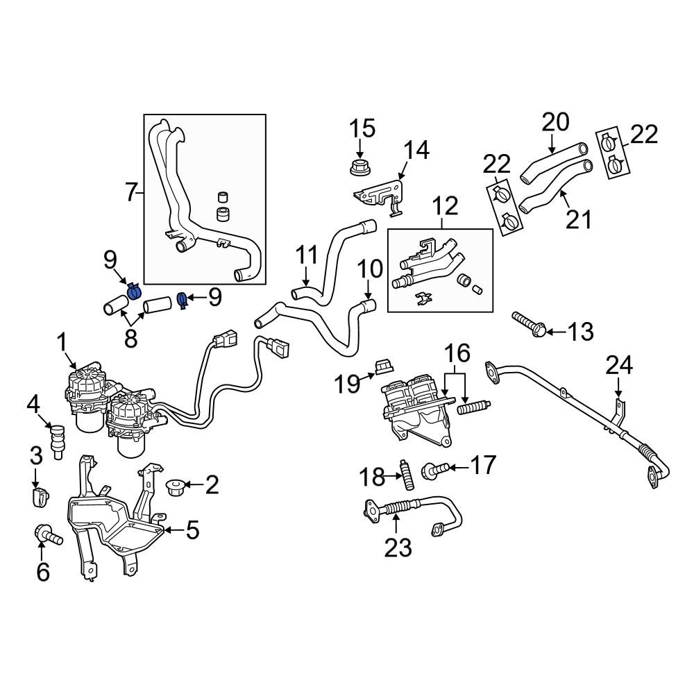 Toyota OE 9046728007 - Secondary Air Injection Pump Hose Clamp