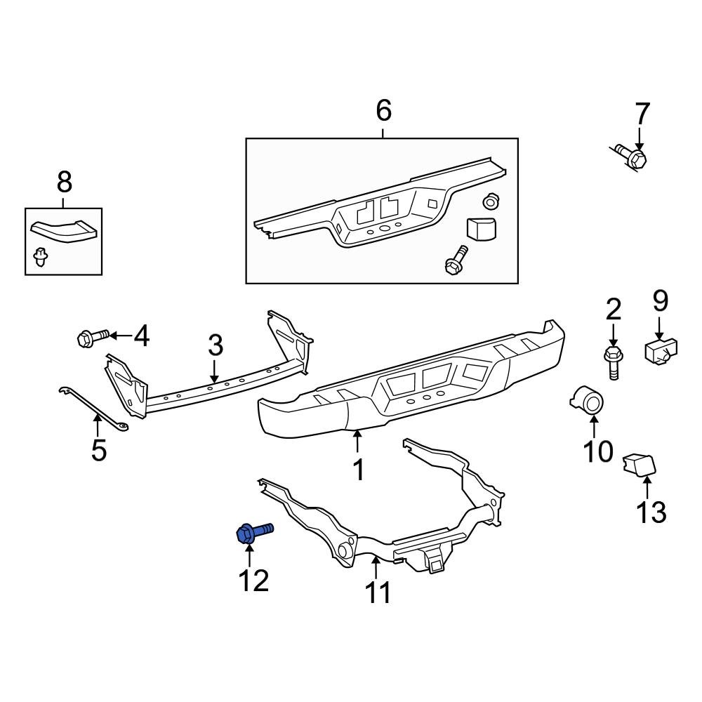 Toyota OE 9011906590 - Trailer Hitch Receiver Bolt