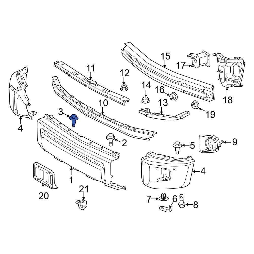 Toyota OE 9046707215 - Fender Liner Retainer