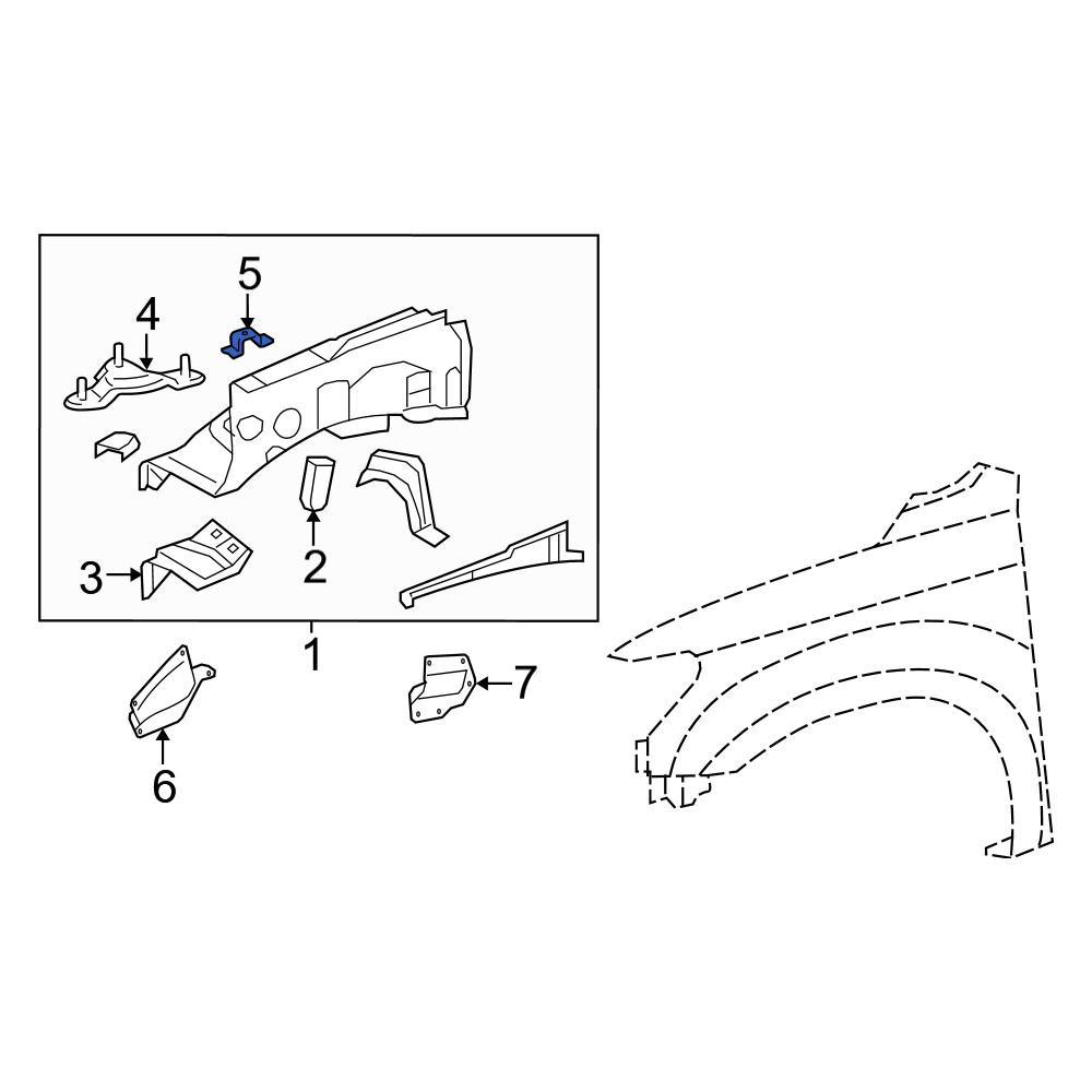 Toyota OE 537280C010 - Fender Apron Bracket