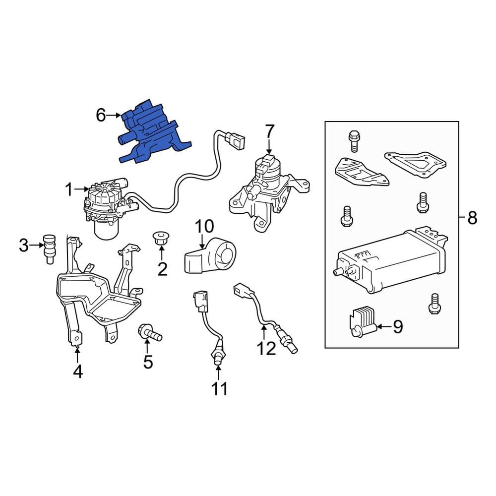 Toyota OE 2570131014 - Right Secondary Air Injection Control Valve