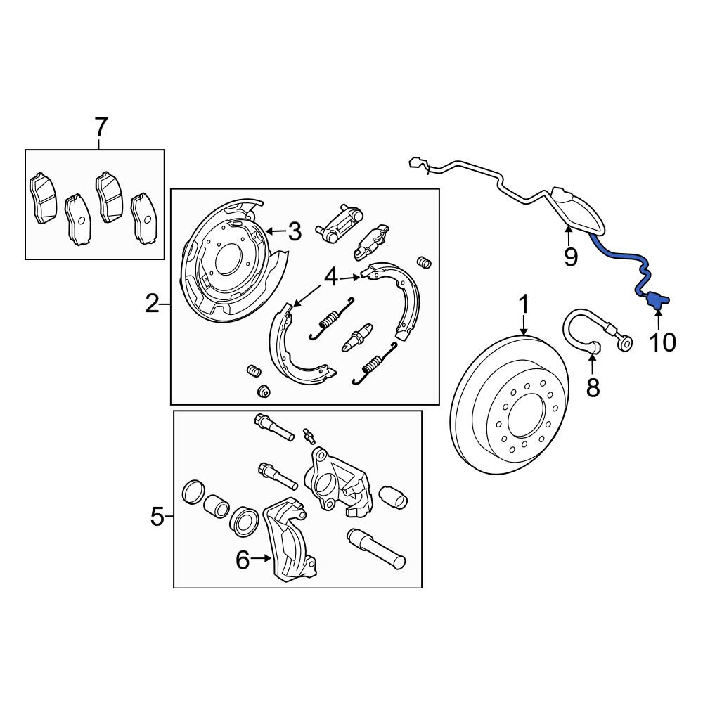 Toyota OE 895420C030 - Front Right ABS Wheel Speed Sensor