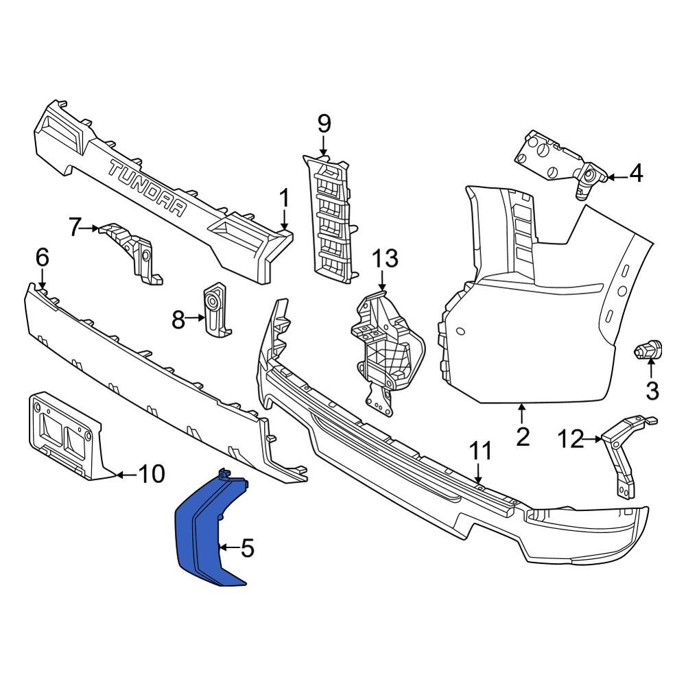 Toyota OE 527130C900 - Front Left Bumper Trim