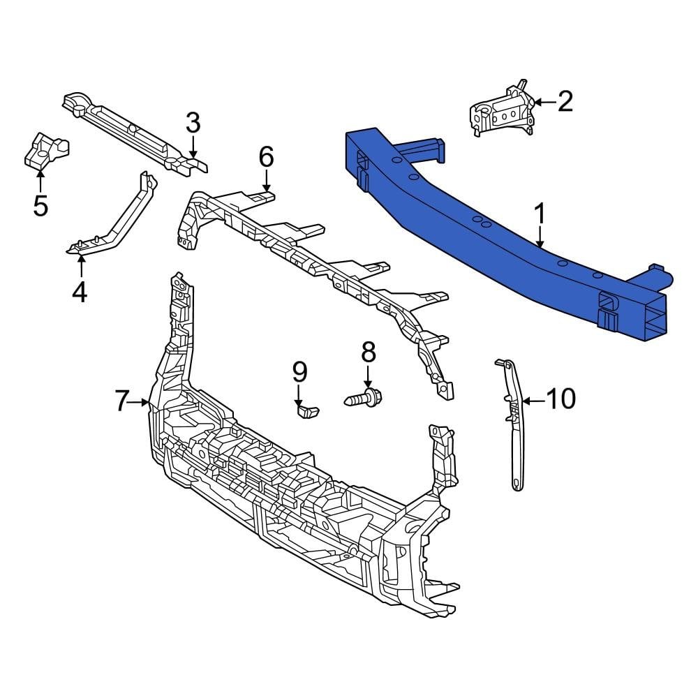 Toyota OE 520210C080 - Front Bumper Impact Bar