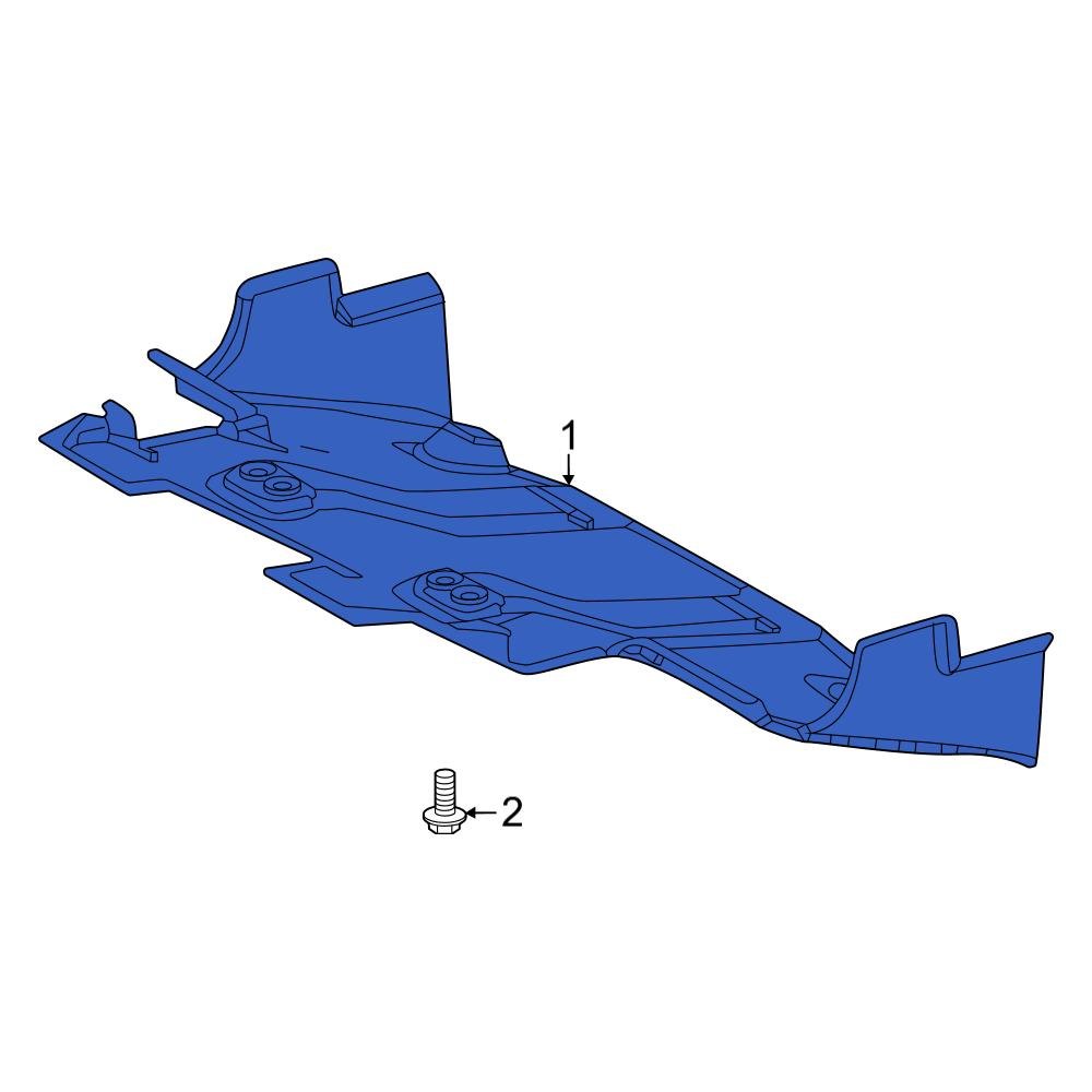 Toyota OE 514100C060 - Front Radiator Support Splash Shield