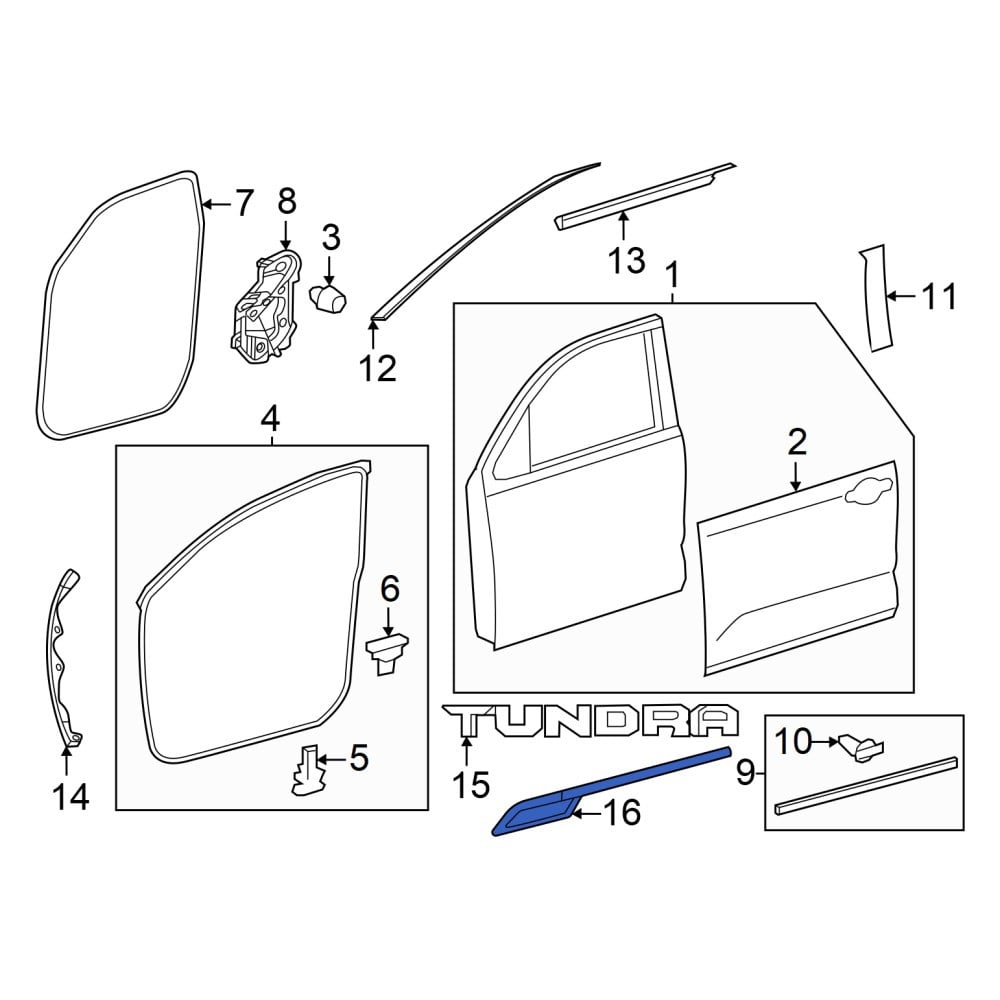 Toyota OE 754710C140 - Front Right Door Emblem