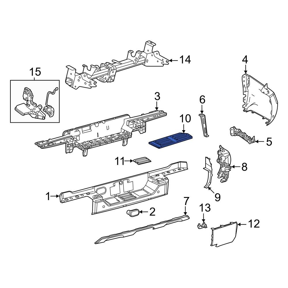 Toyota OE 524560C010 - Rear Left Outer Bumper Step Pad
