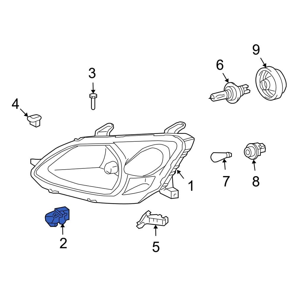 Toyota OE 532710B010 - Headlight Bracket