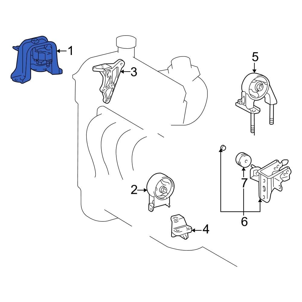 Toyota OE 1230521020 - Right Engine Mount