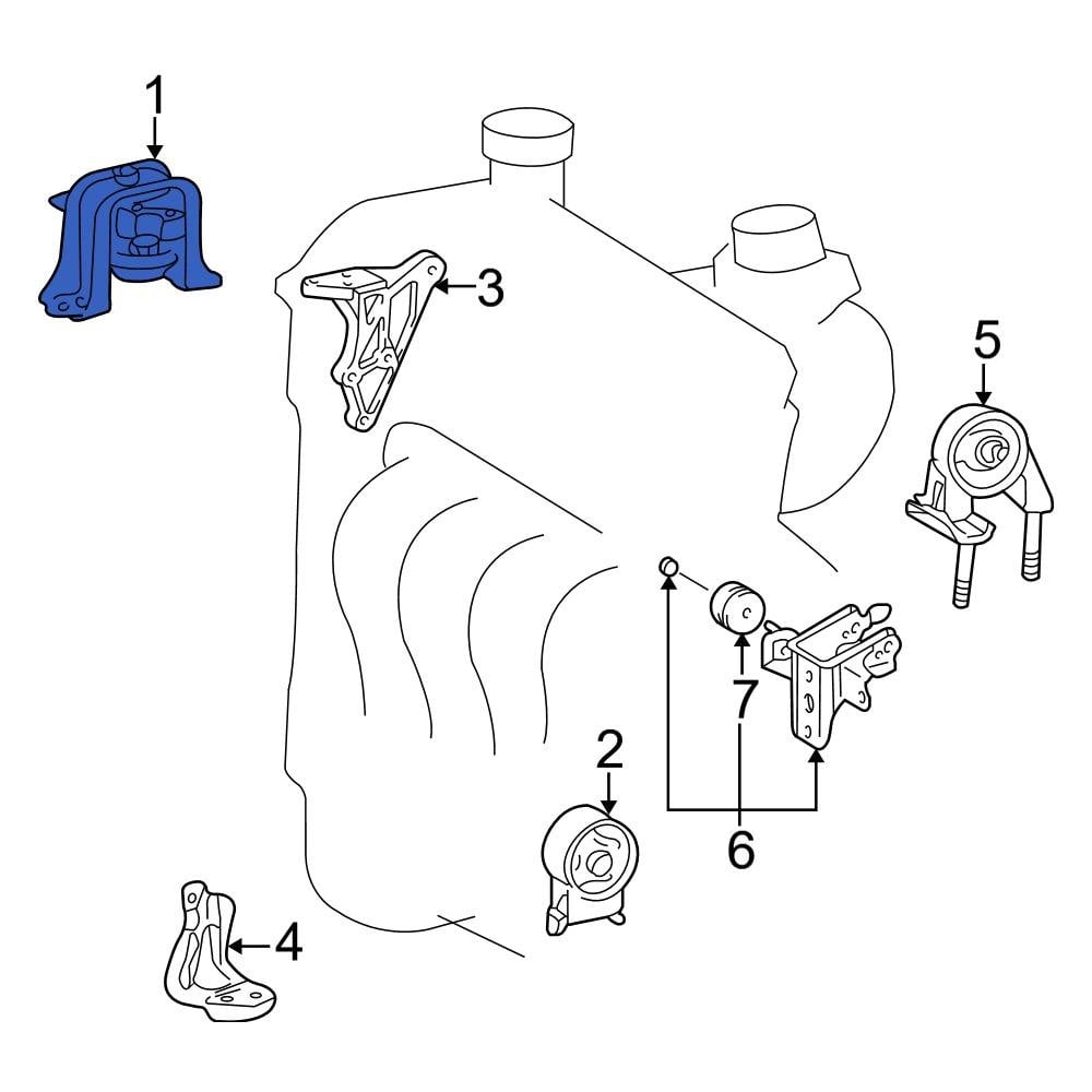 Toyota OE 1230521020 - Right Engine Mount