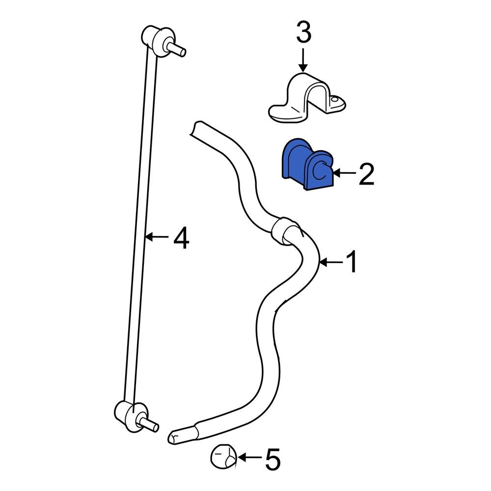 Toyota OE 4881552090 - Front Suspension Stabilizer Bar Bushing