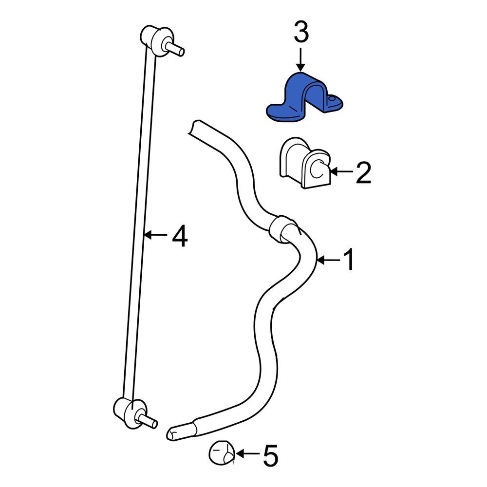Toyota OE 4882452060 - Suspension Stabilizer Bar Bracket